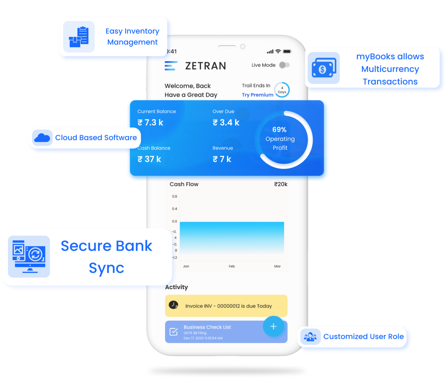 Accounting App Mobile Accounting Software MyBooks Zetran
